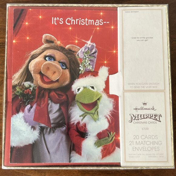 Hallmark | Holiday | Hallmark Muppet Christmas Cards Box 977 Miss Piggy ...